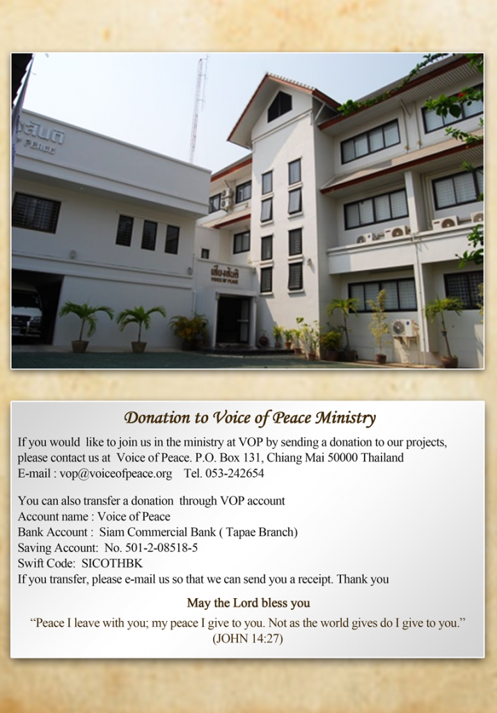 VOICE OF PEACE NEWSLETTER March 2024 – Voice of Peace : สื่อมวลชนเสียงสันติ